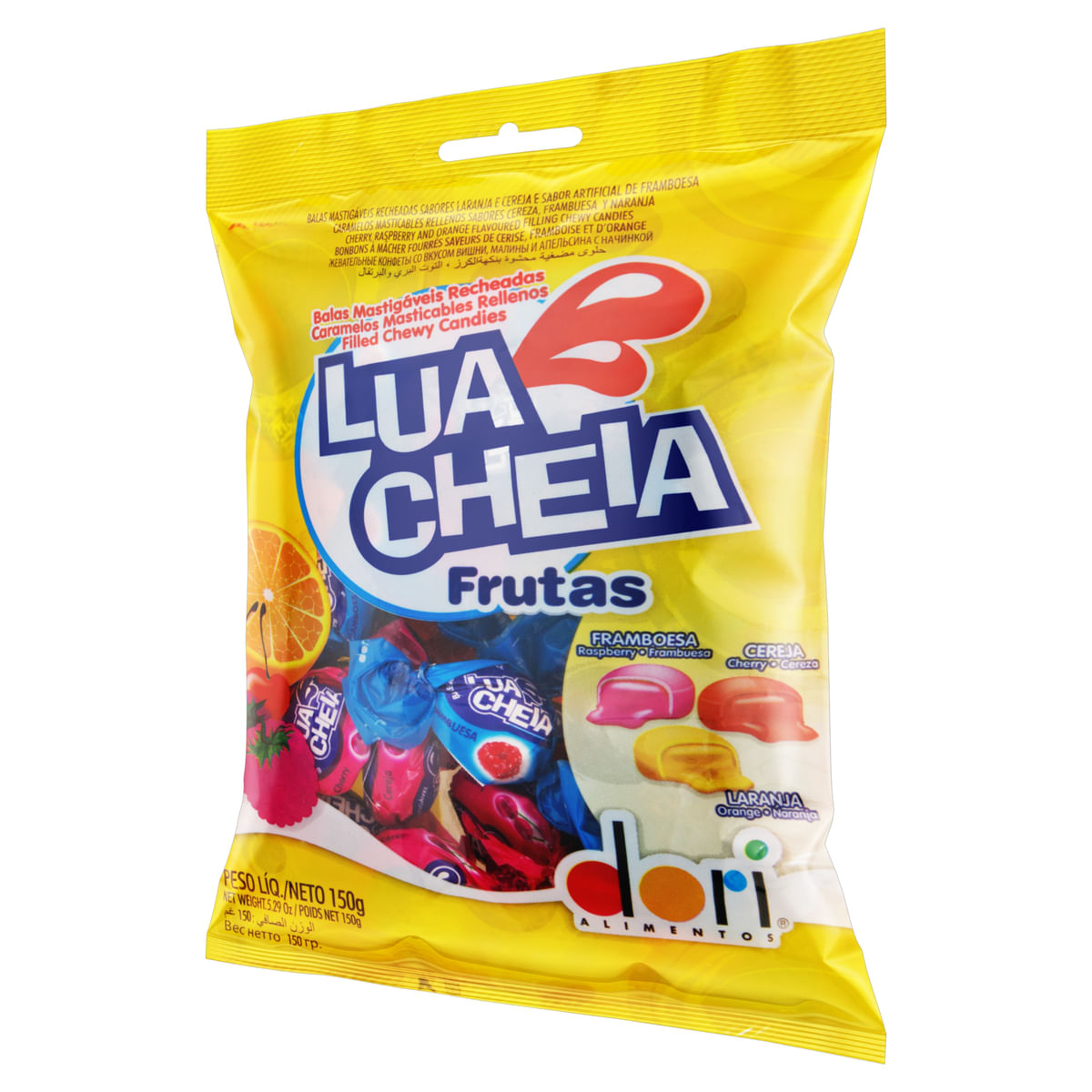 BALA DORI LUA CHEIA FRUTAS 150GR