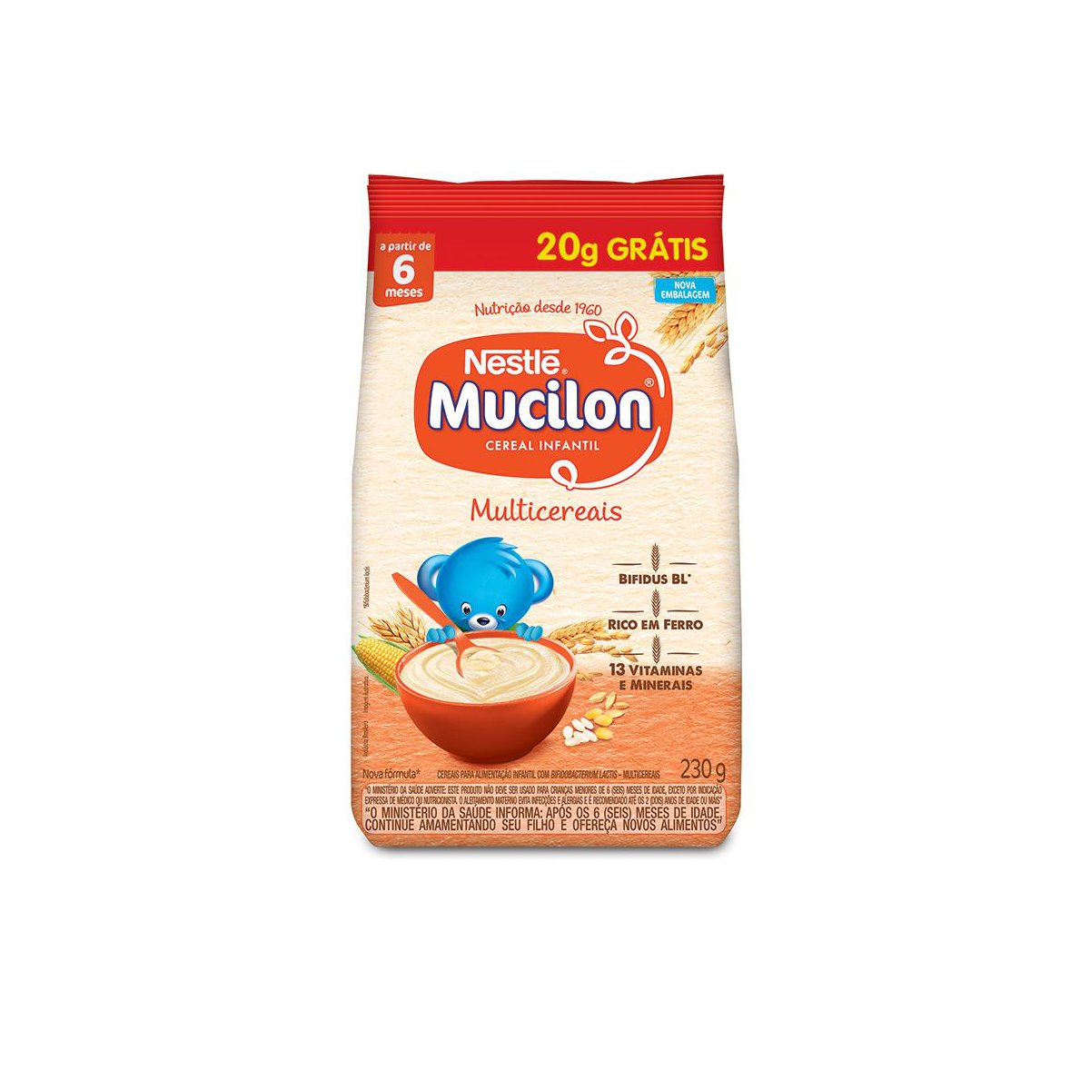 MUCILON MULTICEREAIS SACHE 230G