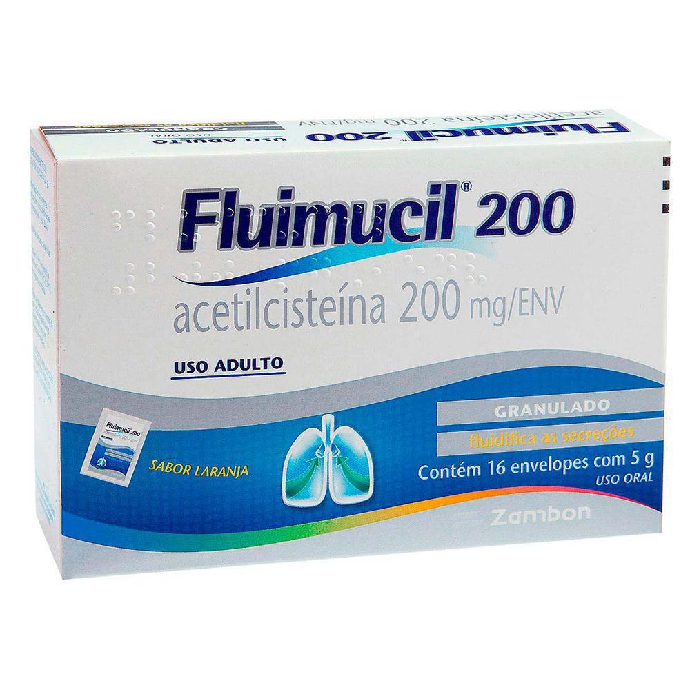 FLUIMUCIL GRANULOS ENVELOPE 200MG 5 G x 16 (ADLT)