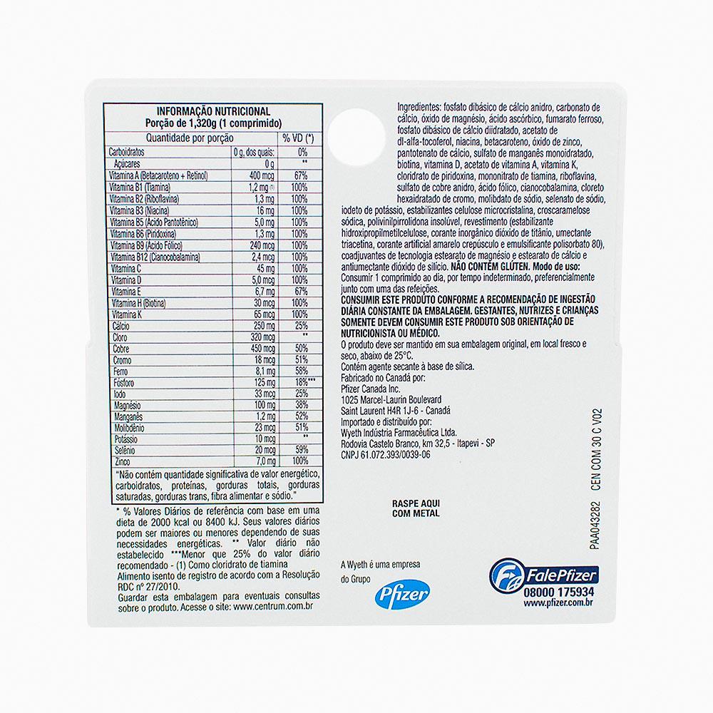 CENTRUM NF COMPRIMIDO x 30