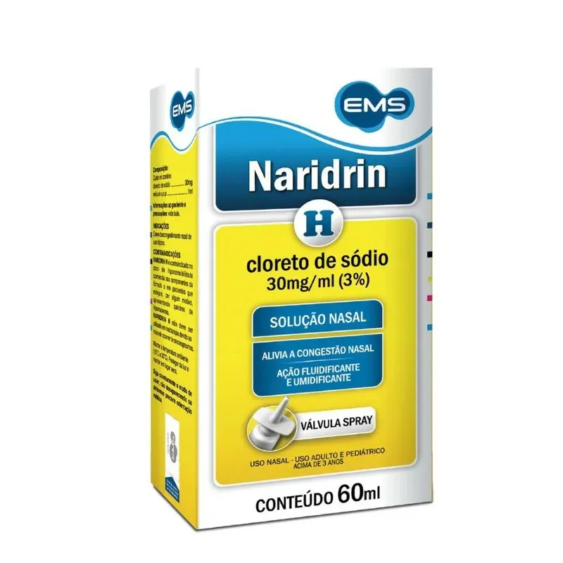 Naridrin H 30mg/mL Solucao Nasal 60mL