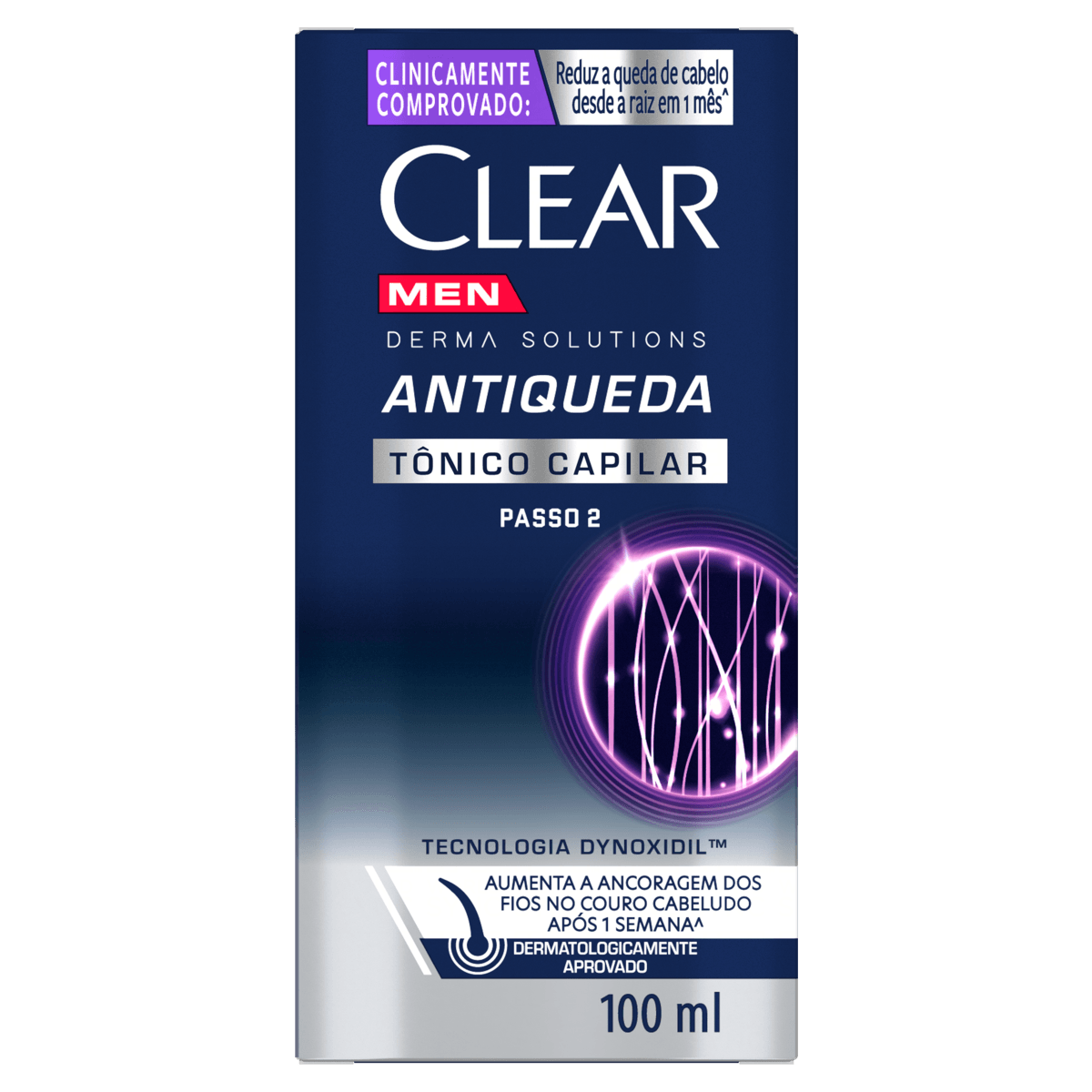 Tônico Capilar Clear Men Derma Solutions 100ml