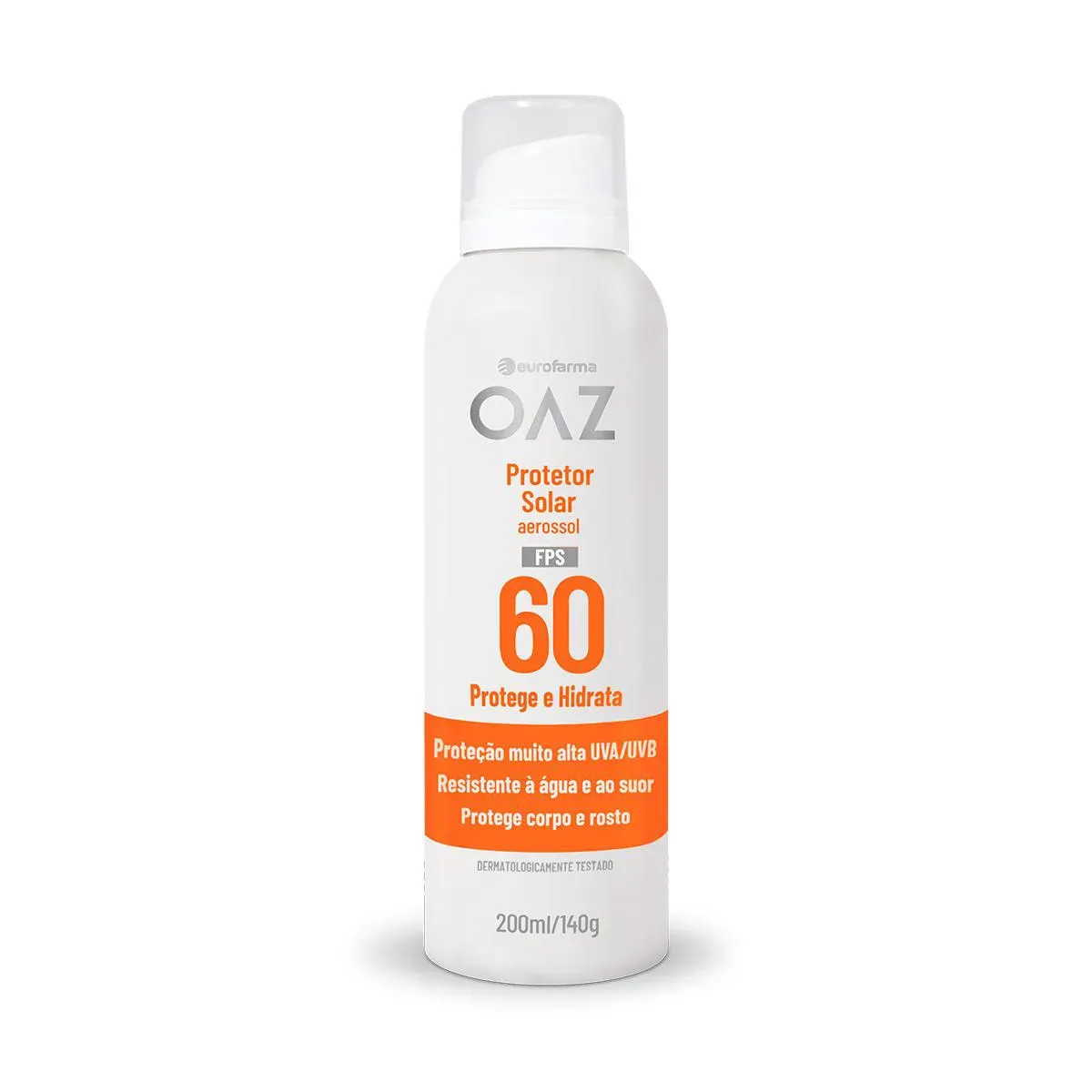 Protetor Solar OAZ Rosto e Corpo FPS 60 Aerossol 200ml