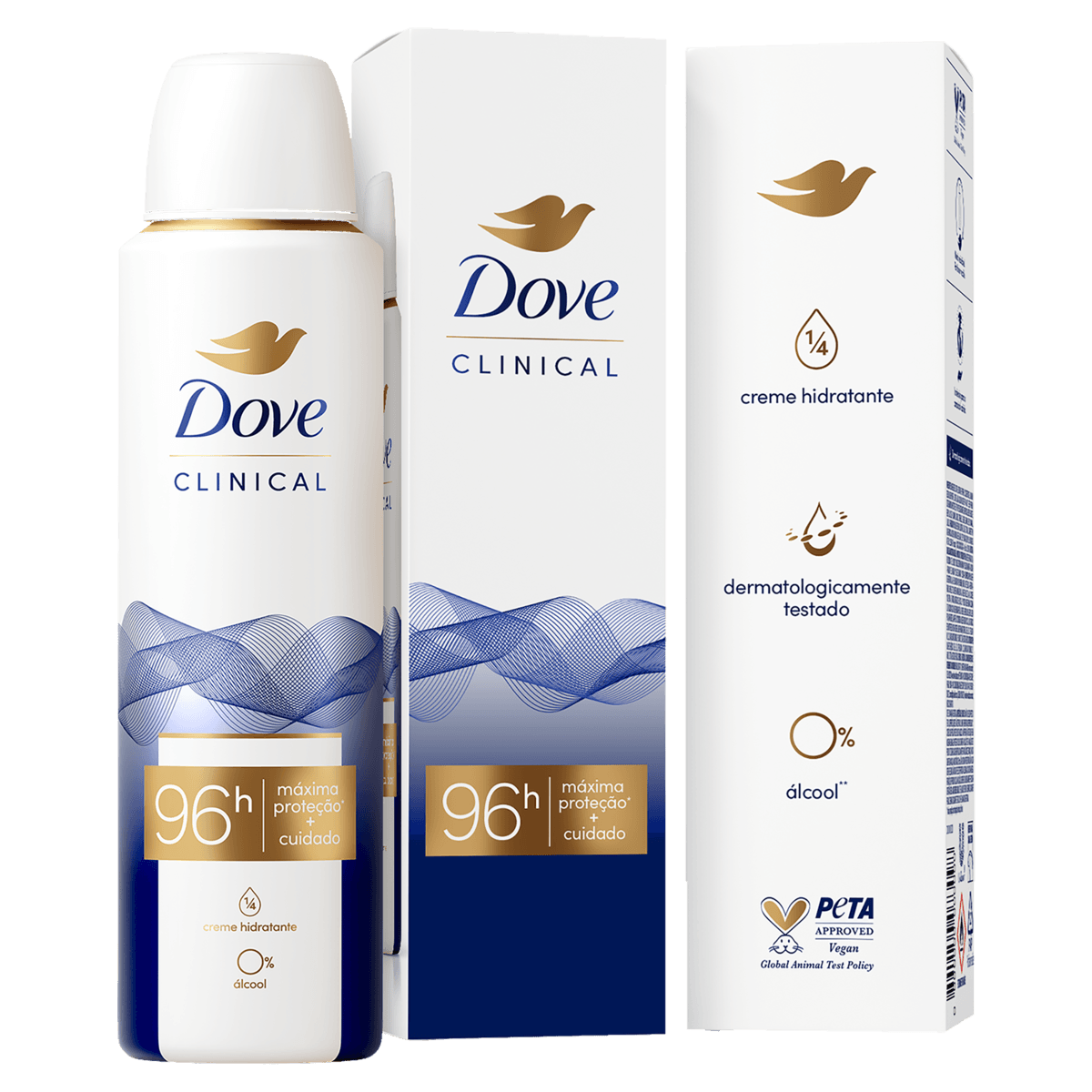 Desodorante Aerosol Dove Clinical Original Clean 96h 150ml